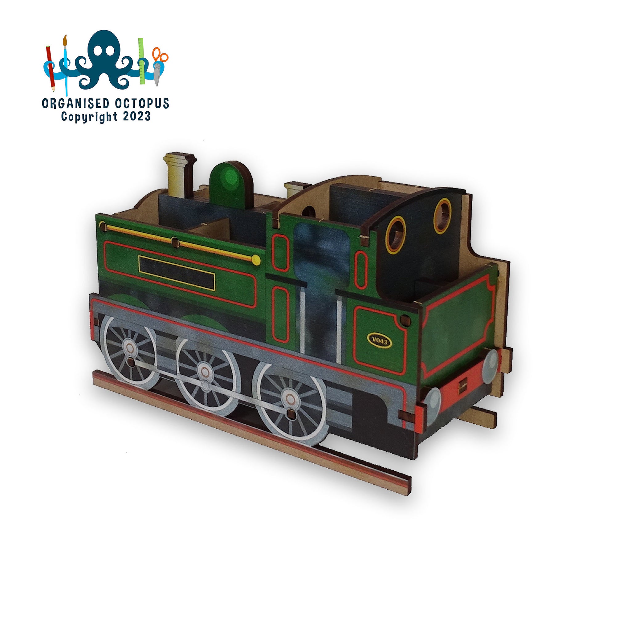 Tidy Tank Engine (Green) – Organisedoctopus